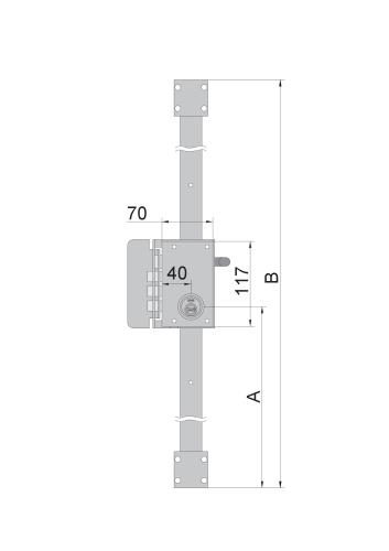 UCEM 4501S - Multi Point Rim Lock - DOM-MCM, Metalúrgica Cerrajera de ...