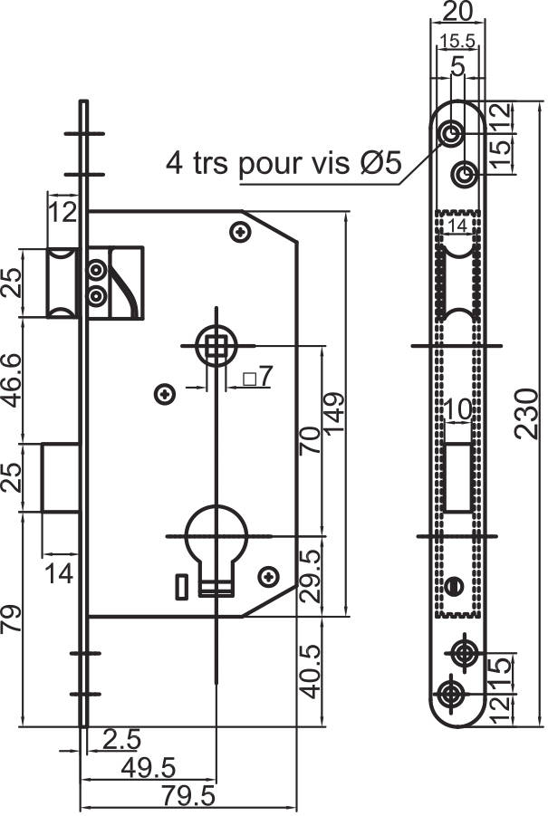 1136 - Mortice locks - Dény Security