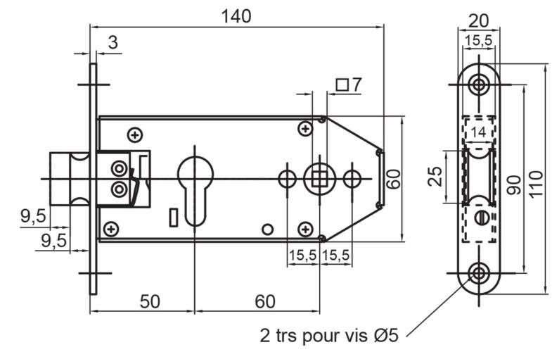 1118 - Mortice locks - Dény Security