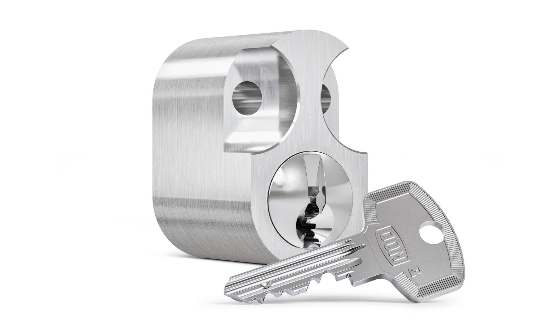 DOM Sigma Plus Scandinavian Oval Profile Single Internal Cylinder Short ...